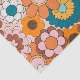 Retro 70s Daisy Groovy Floral Vintage Decoupage Tissue Paper | Zazzle