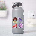 Retro 70's Disco Themed Custom-Cut Vinyl Stickers | Zazzle