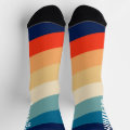 Retro 70s Stripes Personalized name Socks | Zazzle