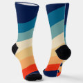 Retro 70s Stripes Personalized name Socks | Zazzle