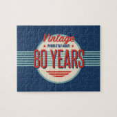 Retro 80th Birthday Jigsaw Puzzle | Zazzle