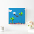 Retro 8-Bit Video Game Inspired Wall Clock | Zazzle