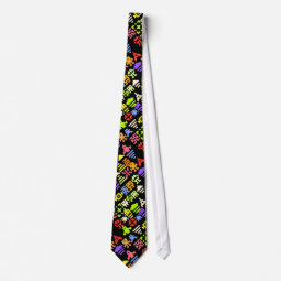 Retro 8bit Pixel Arcade Gamer Tie | Zazzle