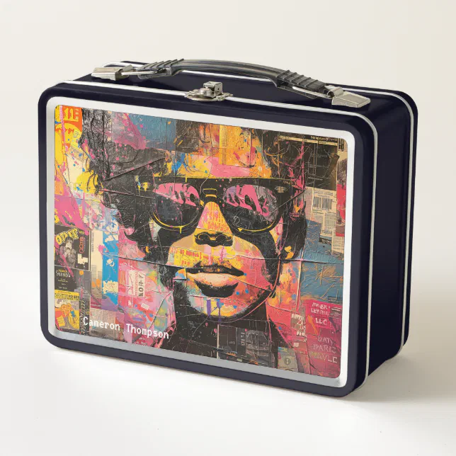 Retro 90s 80s Vintage Pop Art Tin Lunch Box | Zazzle