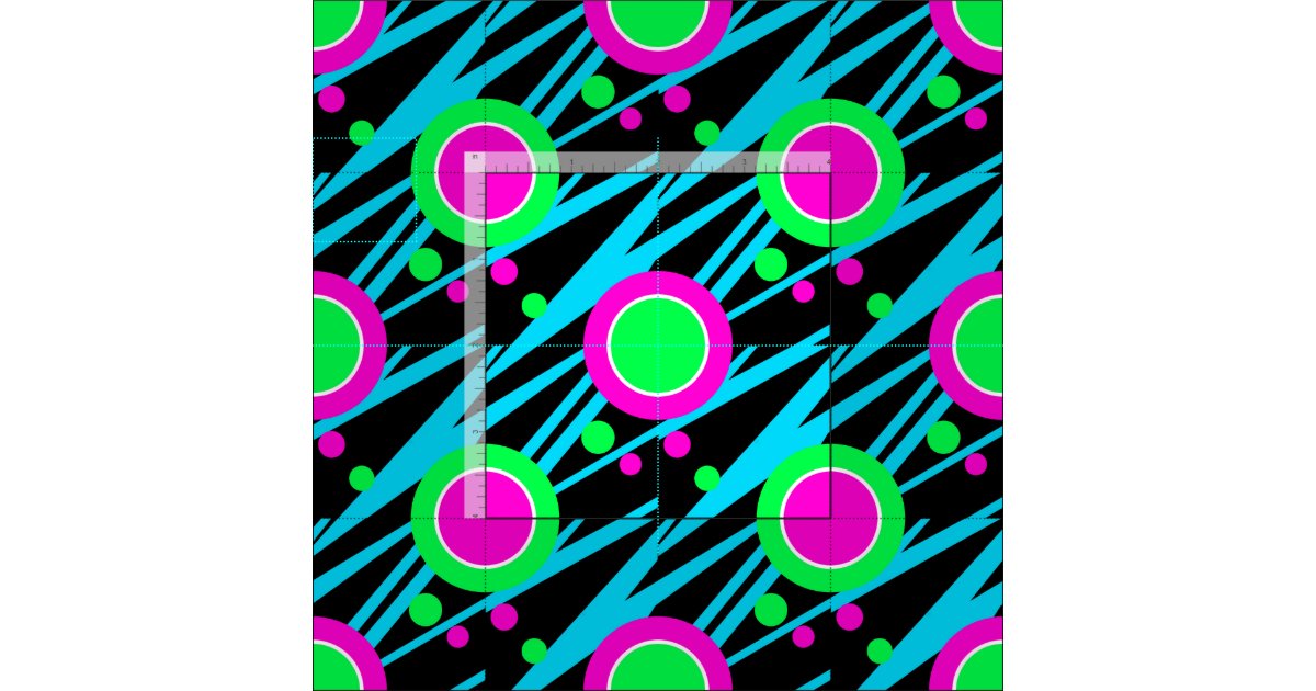 Retro Abstract Polka Dot Pattern Fabric | Zazzle