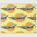 Retro Airplane Vintage Jet Travel Art Design Wrapping Paper | Zazzle