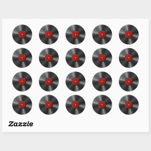 Retro Album Classic Round Sticker | Zazzle