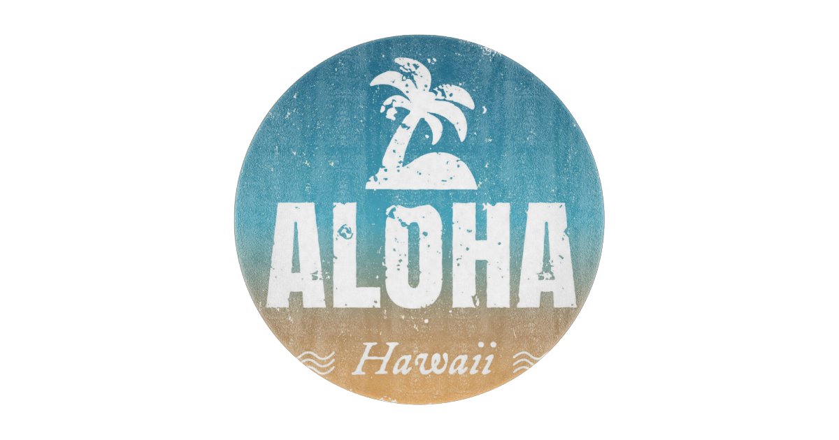 Retro Aloha Hawaii Cutting Board | Zazzle
