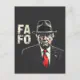 Retro American Donald Trump FAFO USA Flag Patriot Postcard | Zazzle