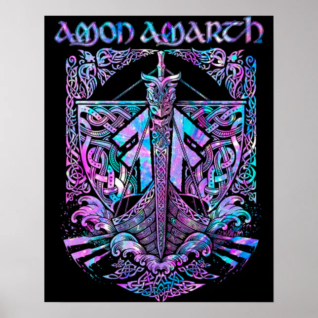 Retro Amon Amarth Fan Art Classic Gift Poster | Zazzle