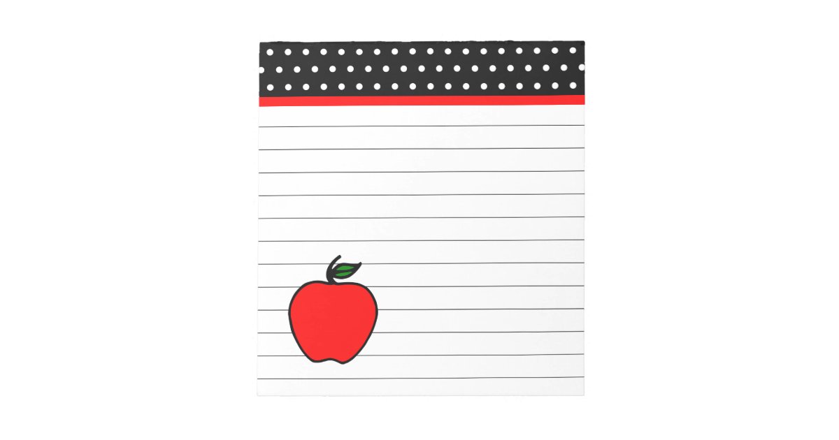 Retro Apple Notepad | Zazzle
