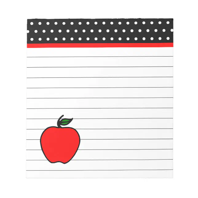 Retro Apple Notepad | Zazzle