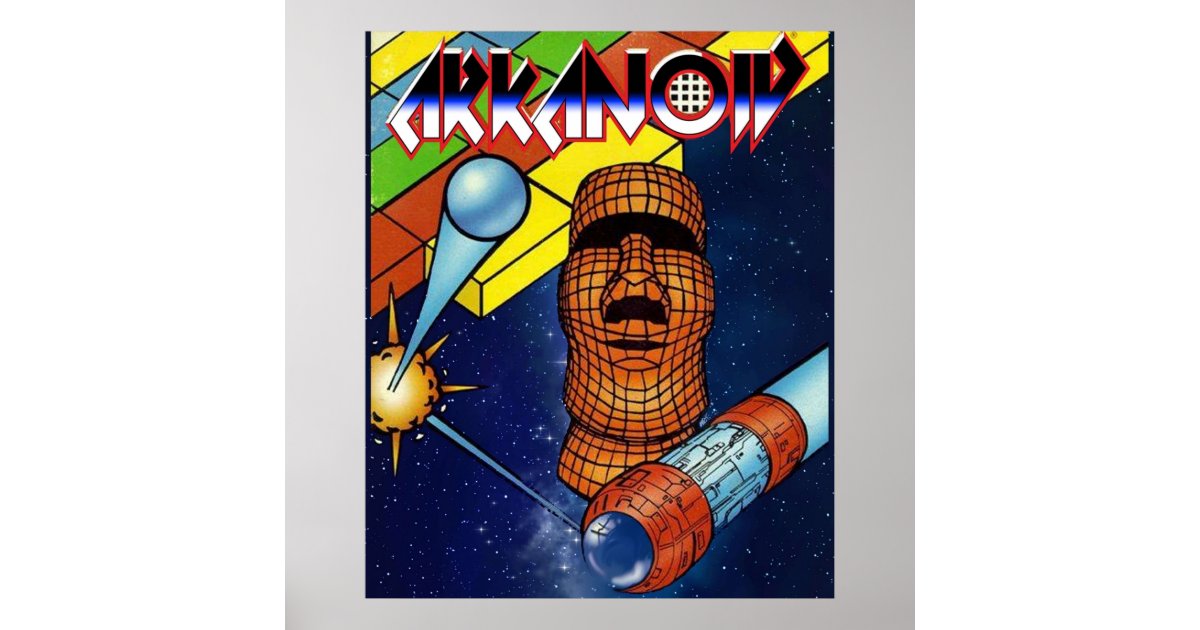 Retro Arcade Arkanoid Poster | Zazzle