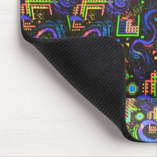 Retro Arcade Carpet Design Mousepad | Zazzle