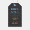 Retro Arcade Game Kids Birthday Favor Tags | Zazzle