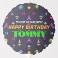 Retro Arcade Game Pattern Birthday Party Balloon | Zazzle