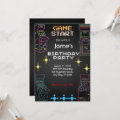 Retro Arcade Games Party Birthday Invitation | Zazzle