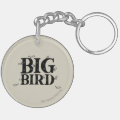 Retro Art Big Bird Keychain | Zazzle