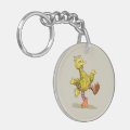 Retro Art Big Bird Keychain | Zazzle