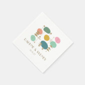 Retro Atomic Age Mid Century Modern Custom Wedding Napkins | Zazzle