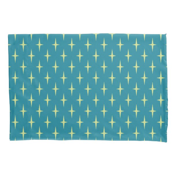 Retro Atomic Age Star Pattern Fabric | Zazzle.com