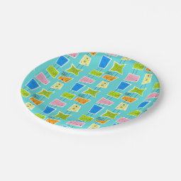 Retro Atomic Kitsch Paper Plate | Zazzle