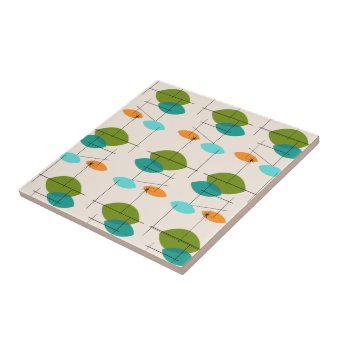 Retro Atomic Mobile Pattern Ceramic Tile | Zazzle