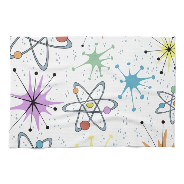 Retro Atomic Fabric | Zazzle