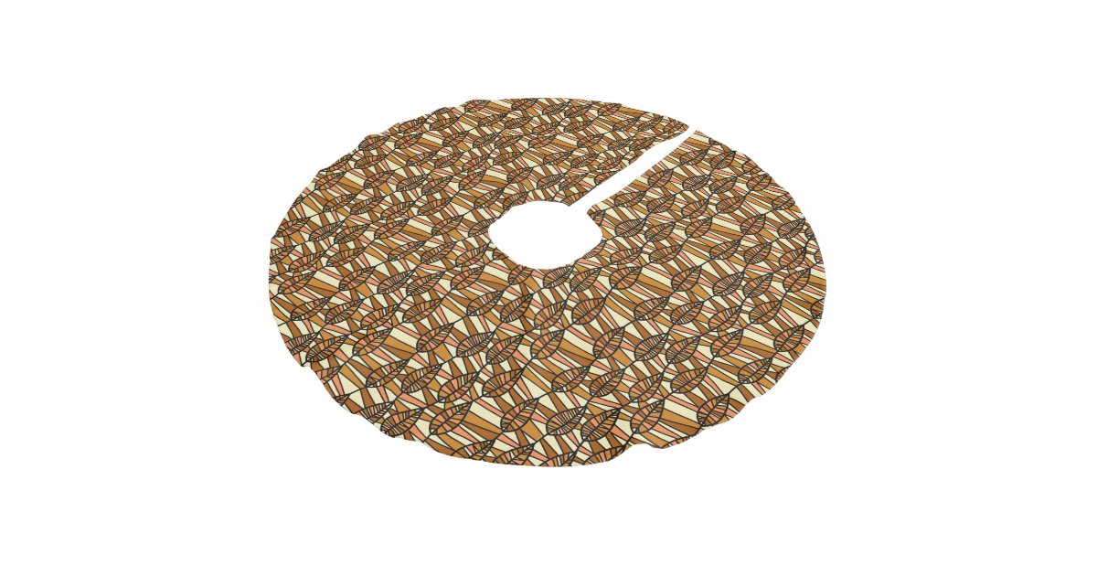 Retro Autumn Tree Skirt | Zazzle