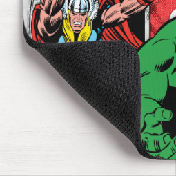 Retro Avengers Emerge From Comic Panels Mouse Pad | Zazzle