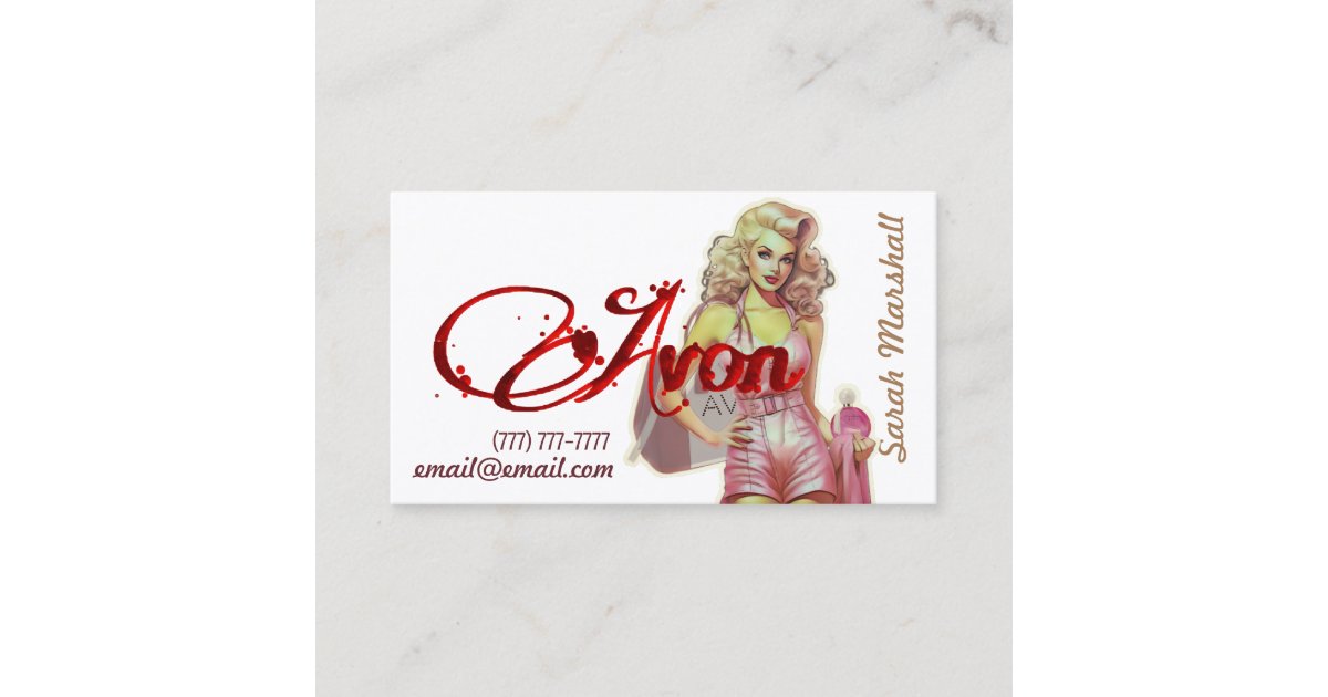 Retro Avon Representative Business Card | Zazzle