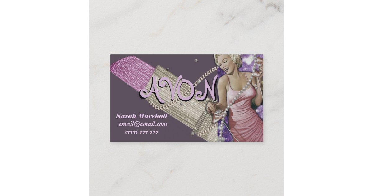 Retro Avon Representative Business Card | Zazzle