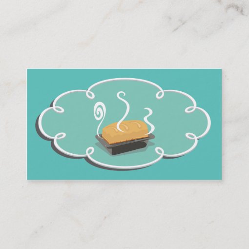 Retro Bakery Cookie Business card Bread Back | Zazzle