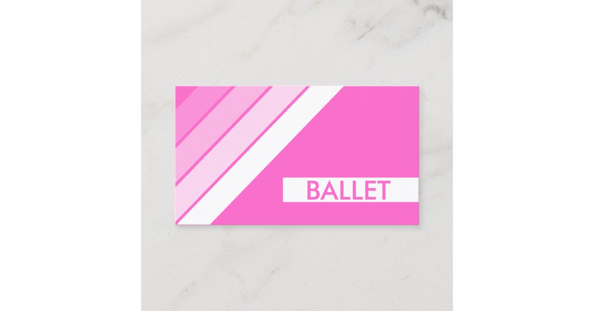 retro BALLET Business Card | Zazzle