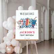 Retro Baseball Vibes Birthday Party Welcome Sign | Zazzle