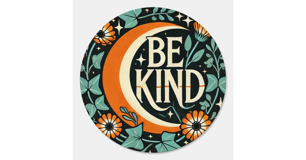 Retro Be Kind Sign | Zazzle