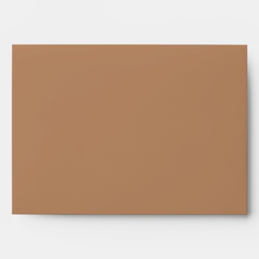 Retro Beach | Brown Wedding Invitation Envelope | Zazzle