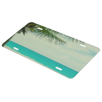 Retro Beach Theme License Plate | Zazzle