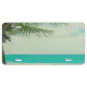 Retro Beach Theme License Plate | Zazzle