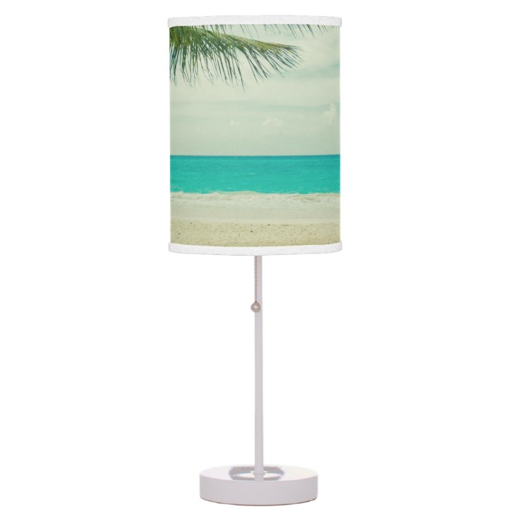 Retro Beach Theme Table Lamp | Zazzle