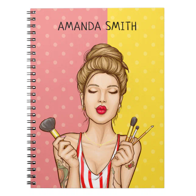 Retro Beauty / Makeup Appointment Notebook | Zazzle