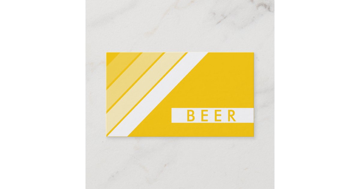 retro BEER Business Card | Zazzle