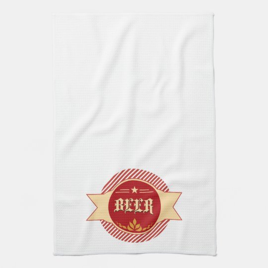 Retro Beer Logo Bar Towels | Zazzle.com