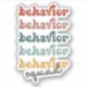 Retro Behavior Squad Behavioral Therapist Sticker | Zazzle