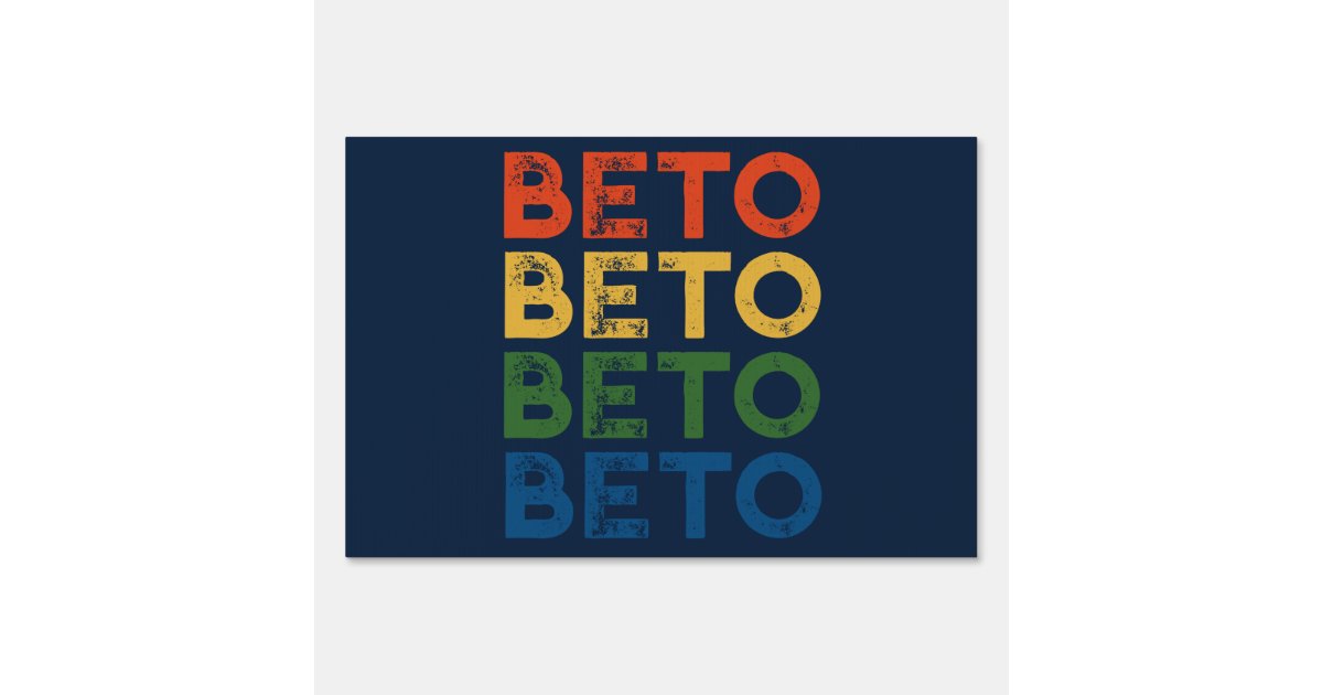 Retro Beto 2020 Sign | Zazzle