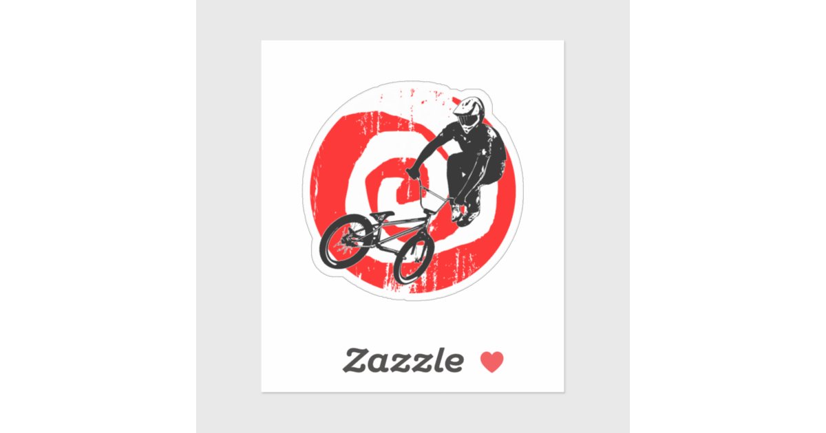 Retro Bike Sticker | Zazzle
