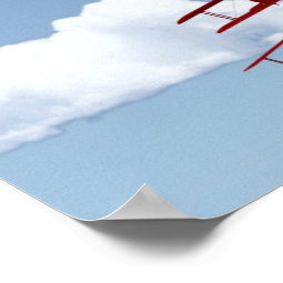 Retro Biplane Poster | Zazzle