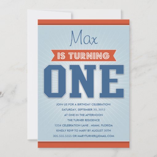 RETRO BIRTHDAY | FIRST BIRTHDAY INVITATION | Zazzle