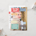 Retro Birthday Magazine Cover Invitation | Zazzle