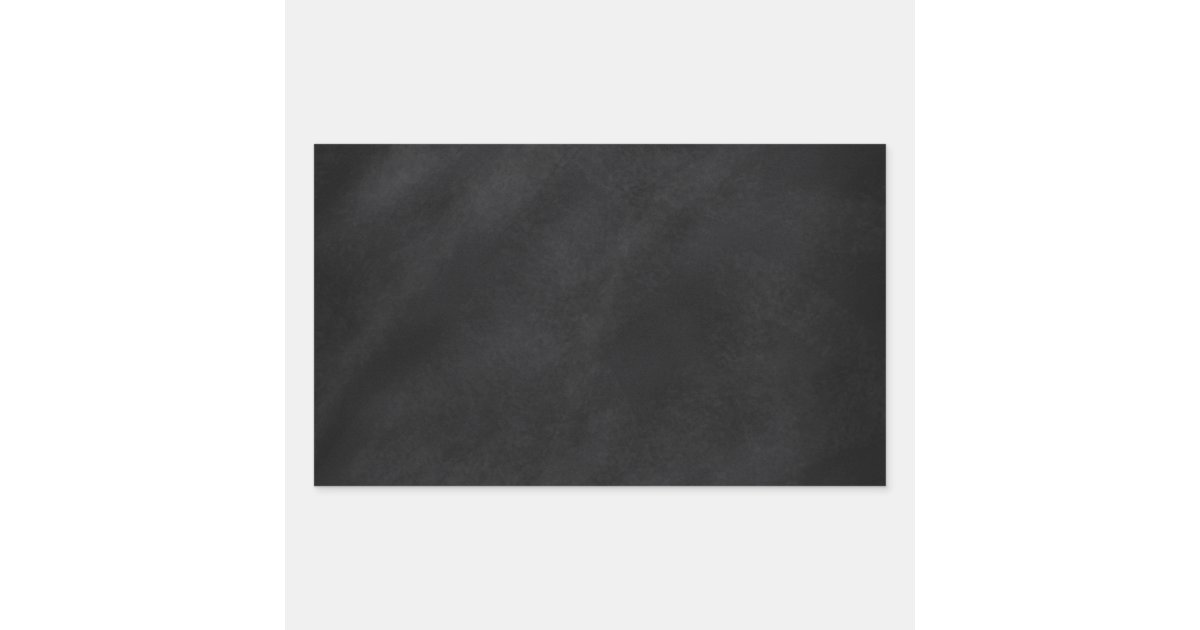 Retro Black Chalkboard Texture Rectangular Sticker | Zazzle